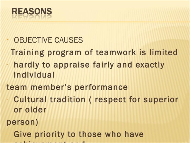 Lack of teamwork skills.1 | PPT