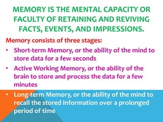 Memory Skills | PPT