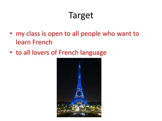 La classe francaise | PPTX