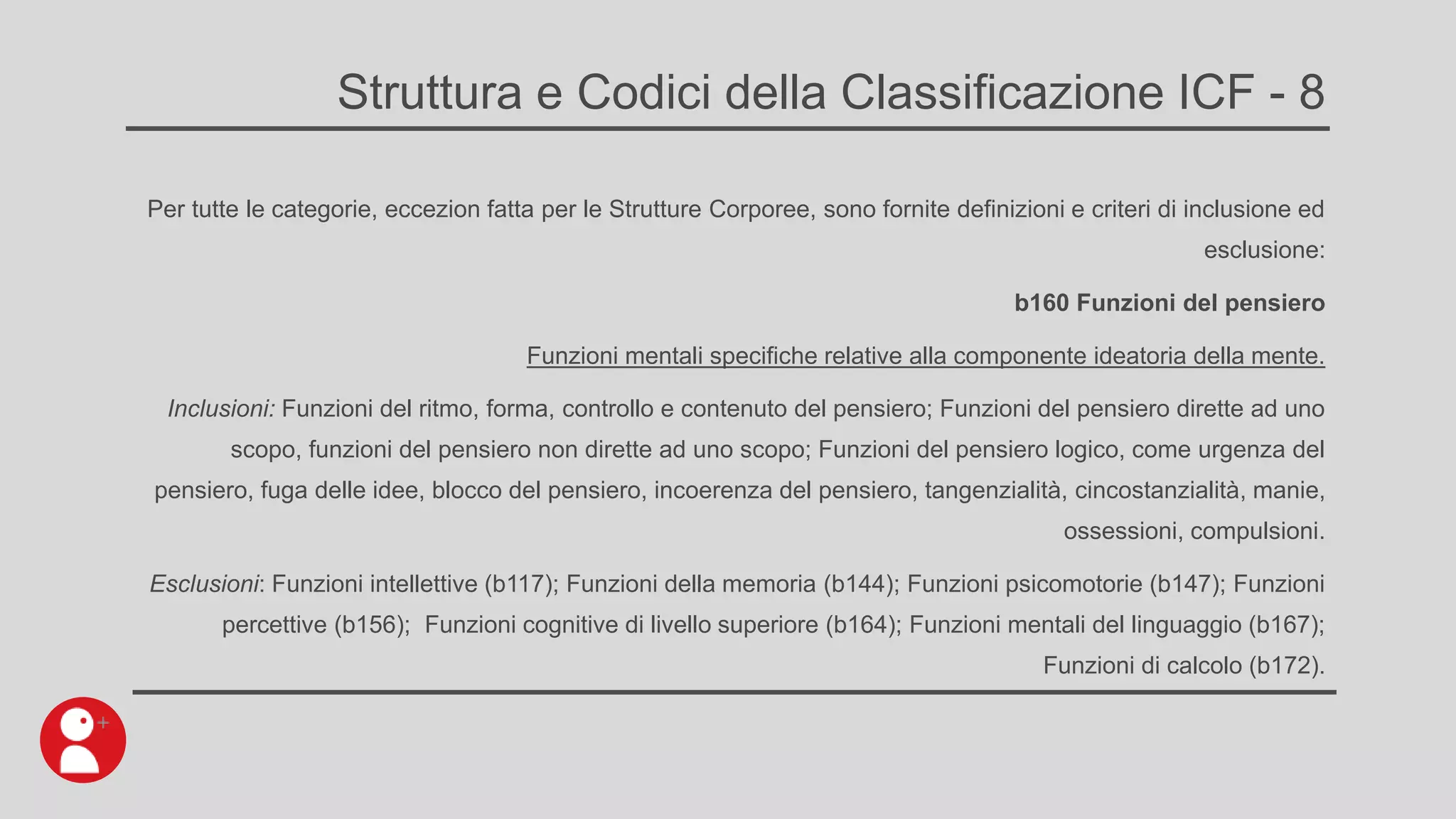 La classificazione ICF: principi generali e procedure di profiling | PPTX