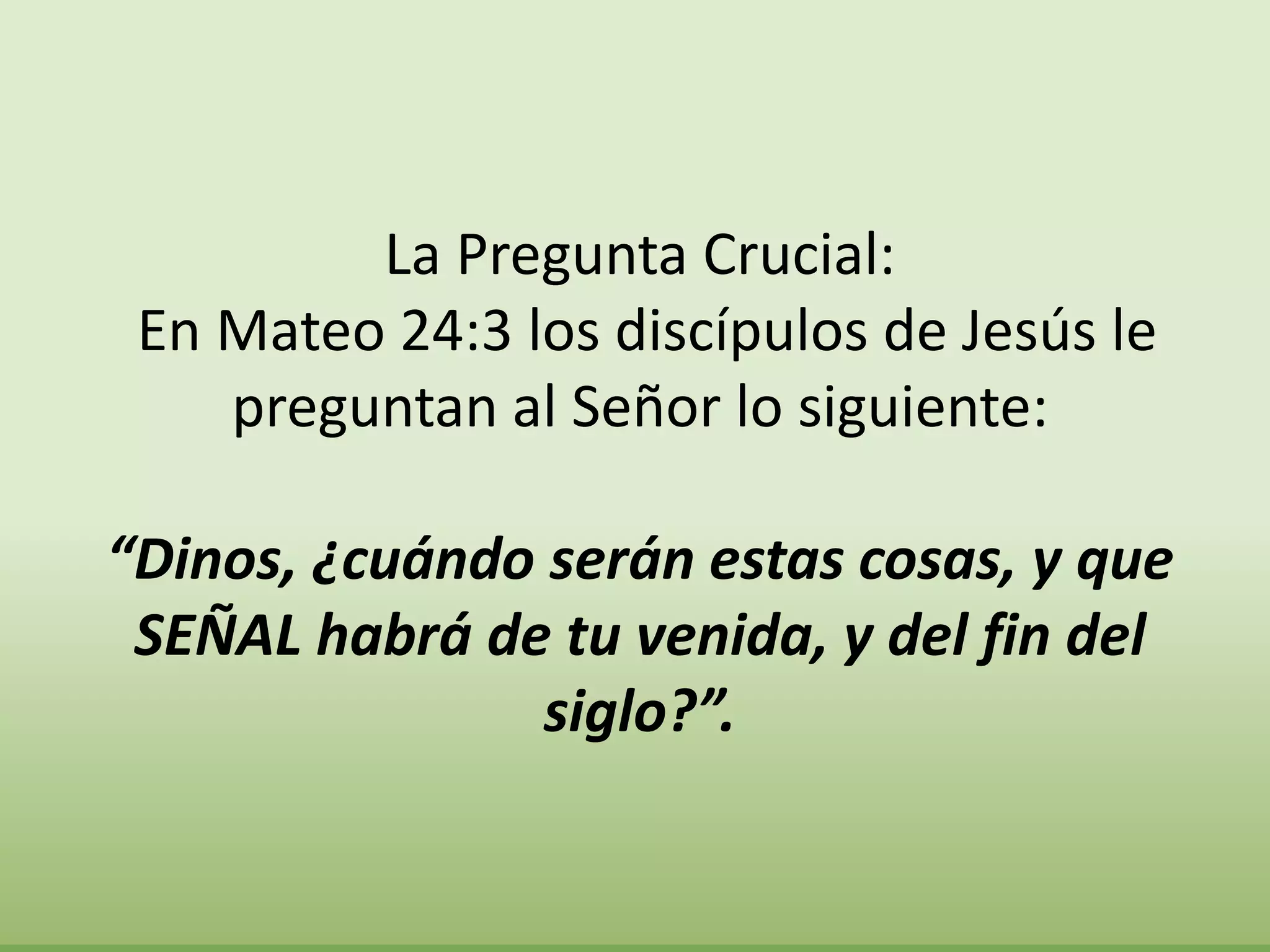 La clave de la 2da venida de cristo. Hugo Araujo | PPT