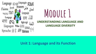 Language across the curriculum | PPTX