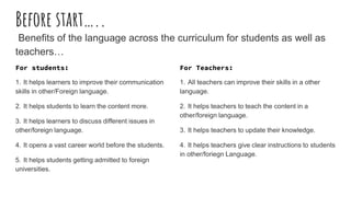 Language across the curriculum | PPTX