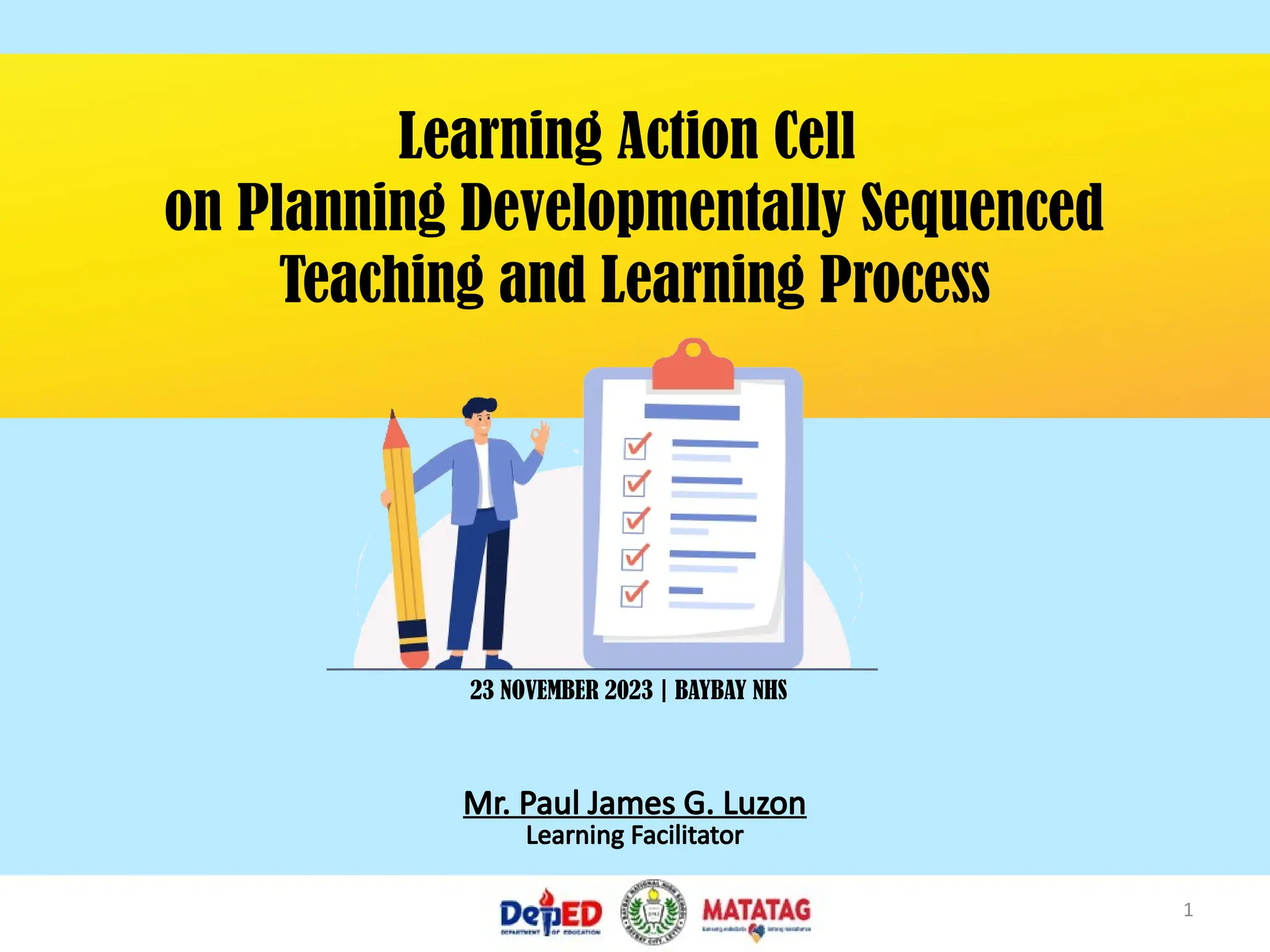 LAC ON PLANNING DEVELOPMENTALLY SEQUENCED | PPTX