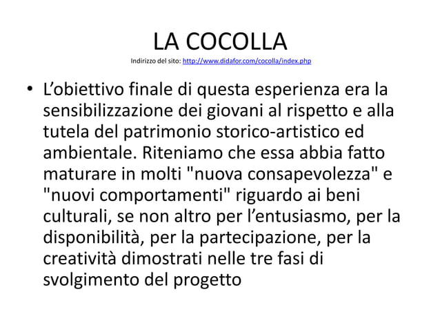 La cocolla - Macerata | PPT