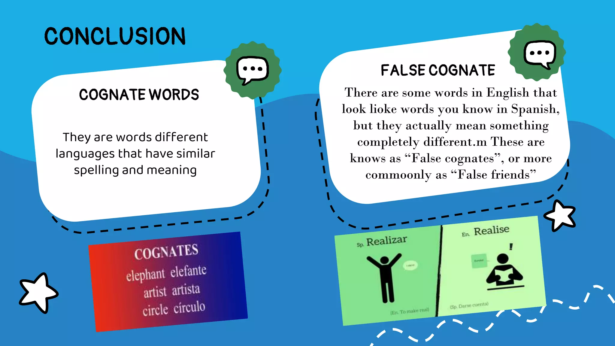La cognición tema 1 ( cognate and false cognate words) | PPTX