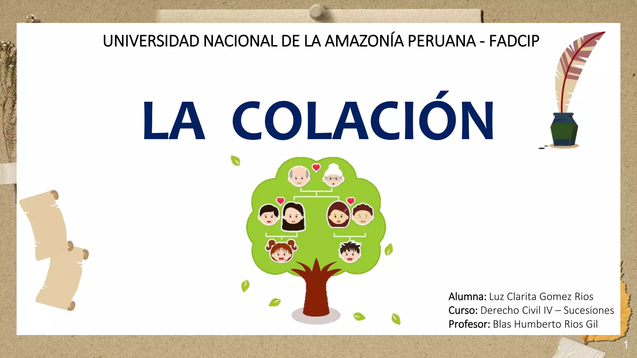 LA COLACION | PPTX