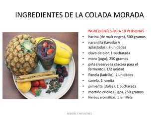 Colada Morada del Ecuador | PPTX