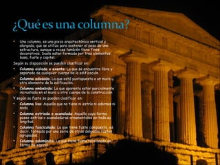 La Columna A Lo Largo De La Historia | PPT