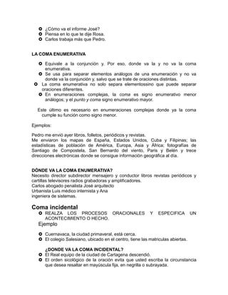 La coma | DOCX