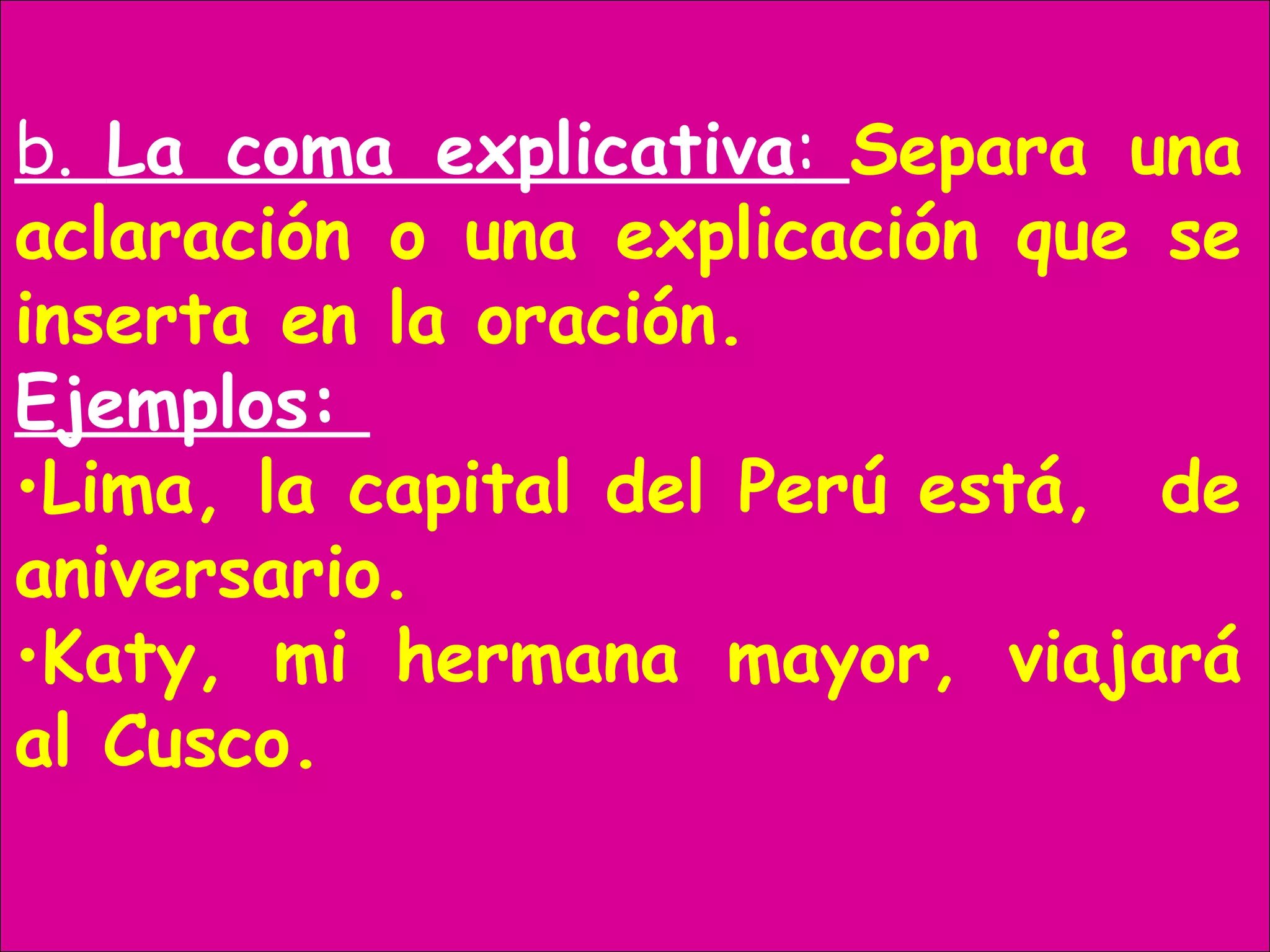 La coma explicativa | PDF