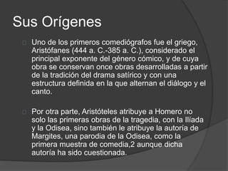 La comedia | PPTX