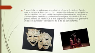 Dictado Ausencia Felicidades inicios de la comedia pañuelo Contando ...