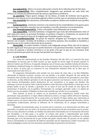 La comedia y aristofanes | PDF