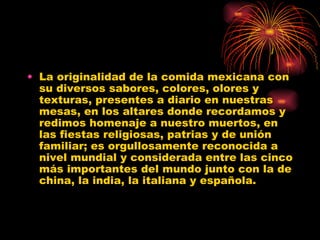 La Comida Mexicana | PPT