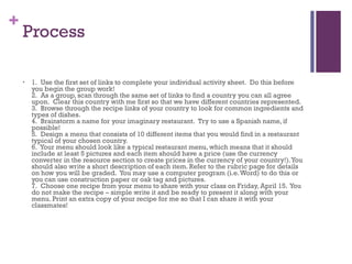 La comida Web Quest | PPT