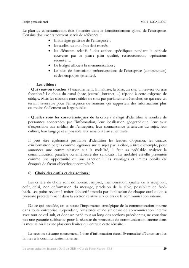exemple de procédure de communication interne