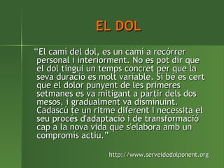 L’acompanyment en procesos de dol | PPT