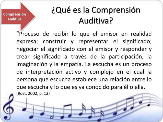 La comprensión auditiva | PPT