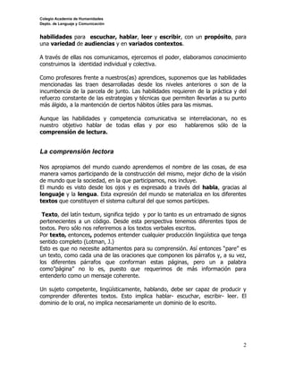 La comprensión de lectura en el aula una tarea de toda la comunidad ...