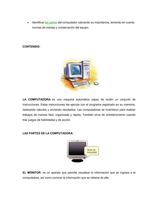 La computadora y sus partes | DOCX