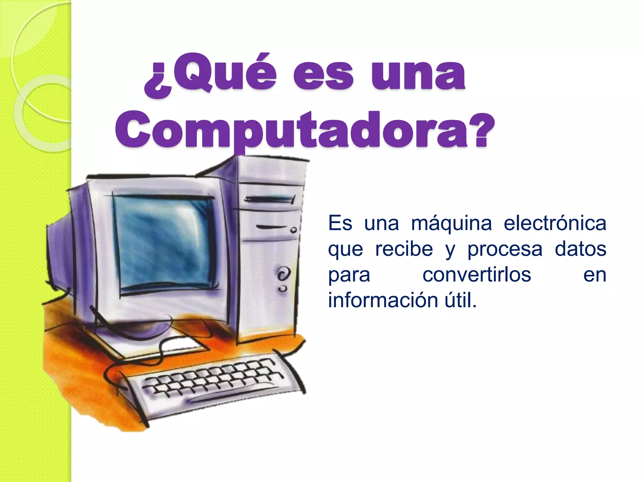 La computadora y sus partes | PPTX