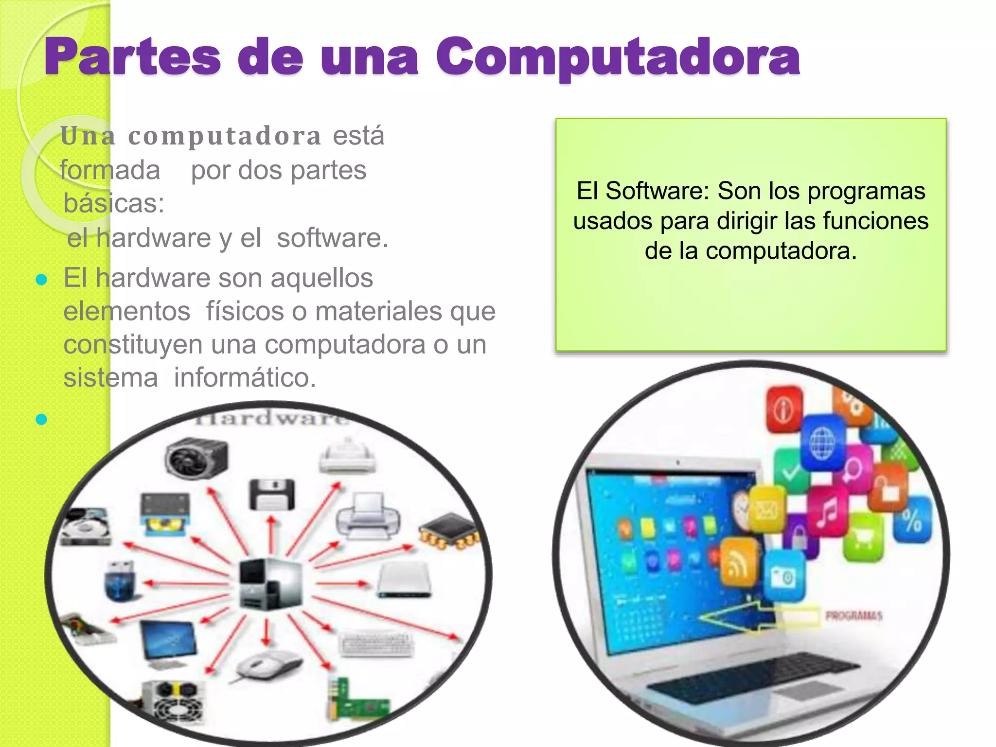 La computadora y sus partes | PPTX