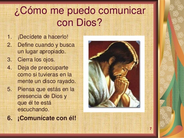 La comunicación con dios
