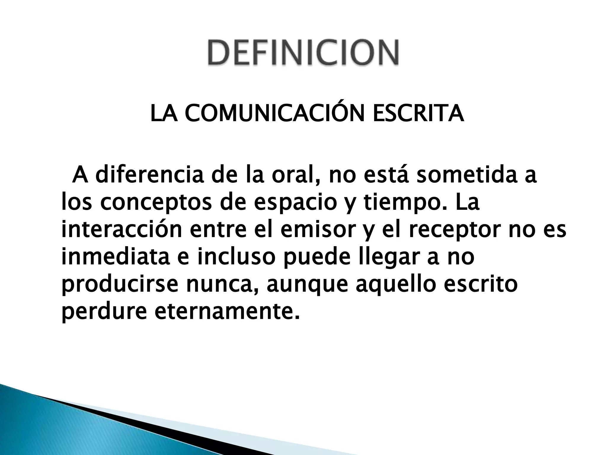 La comunicación escrita | PPTX