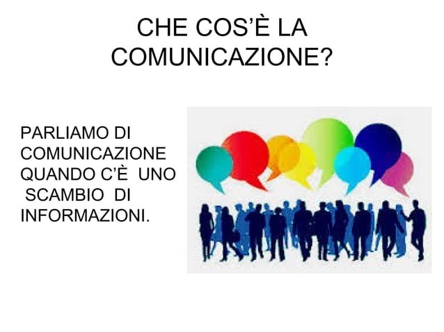 La Comunicazione - didattica differenziata | PPT