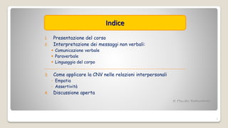 La comunicazione non verbale nelle relazioni interpersonali | PPT