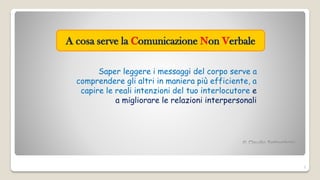 La comunicazione non verbale nelle relazioni interpersonali | PPT
