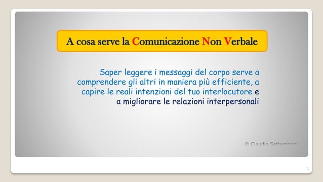 La comunicazione non verbale nelle relazioni interpersonali | PPT