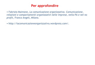 La Comunicazione Organizzativa | PPT