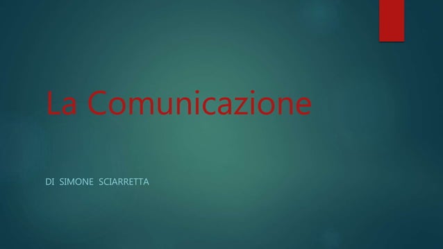 La comunicazione simone sciarretta | PPT