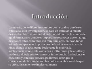 La concepción de la muerte | PPTX