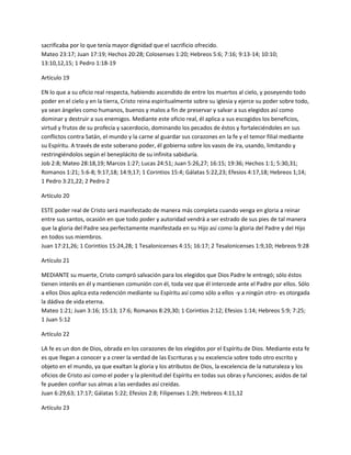 La confesión de fe de 1646 | DOCX