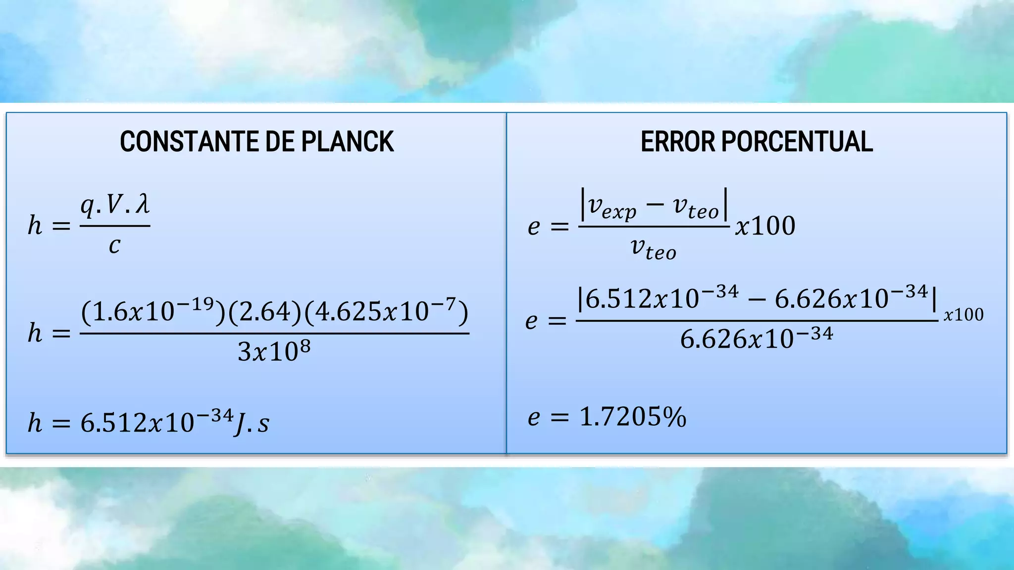 La constante de planck | PPTX