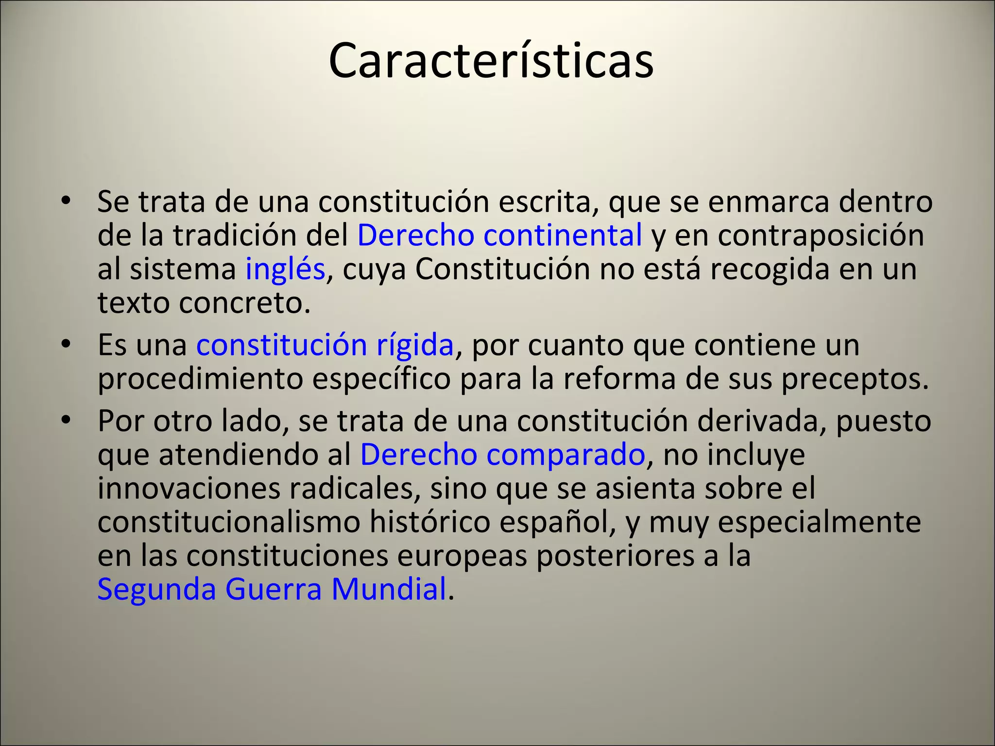 La constitución española de 1978 | PPT