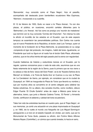 La consulta popular y los toros | DOC