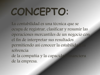 La contabilidad y el sistema contable | PPTX