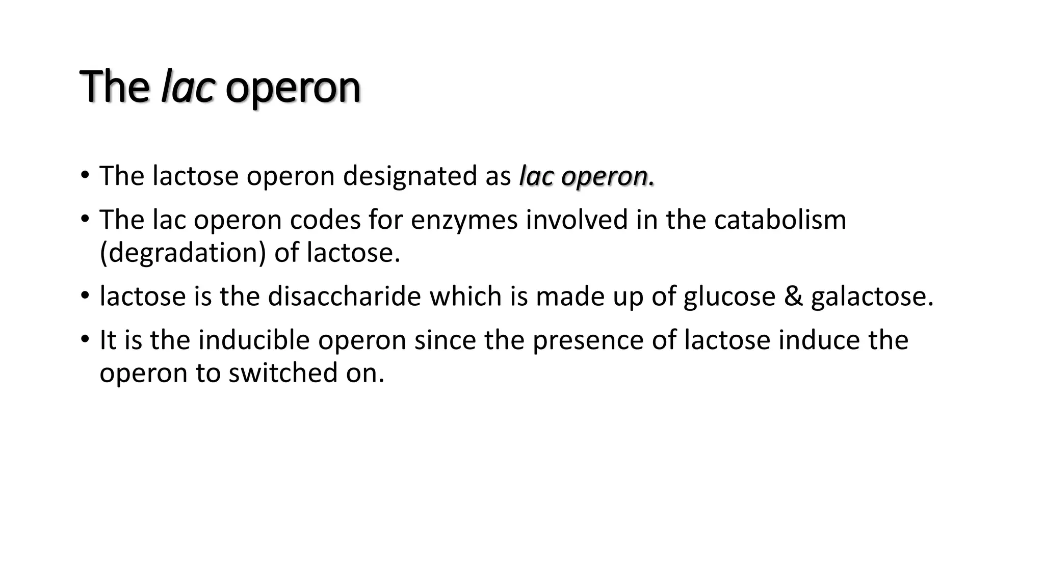 Lac operon.pptx | Chemistry | Science