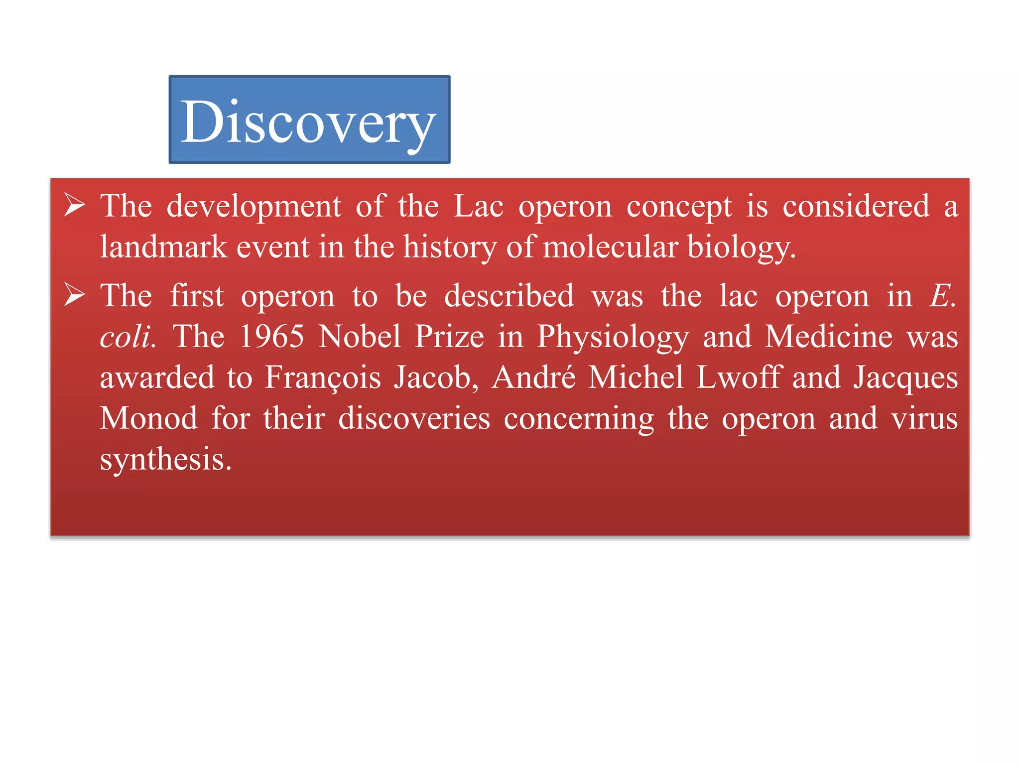 Lac operon concept | PPT