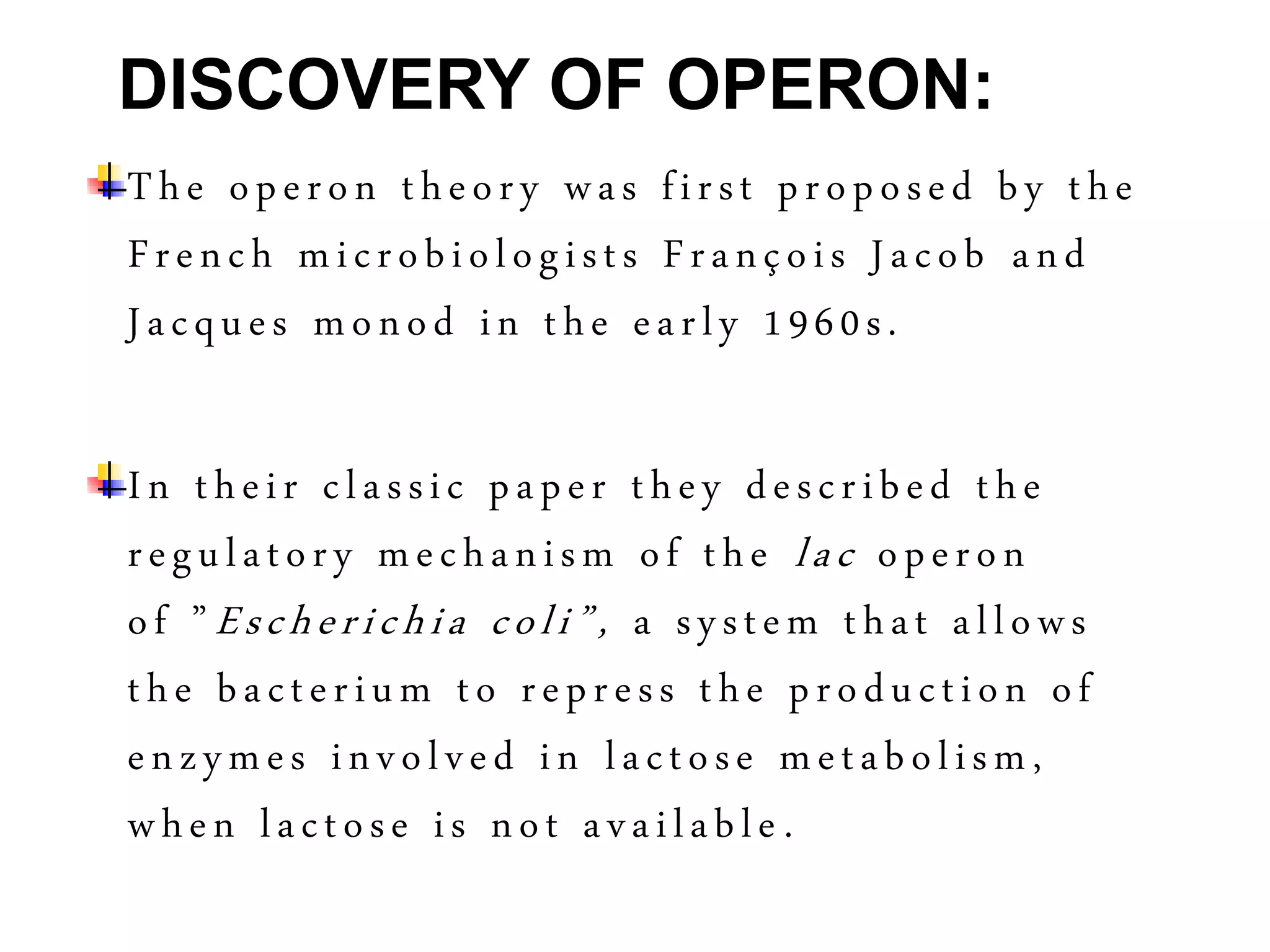 Lac operon system | PPTX