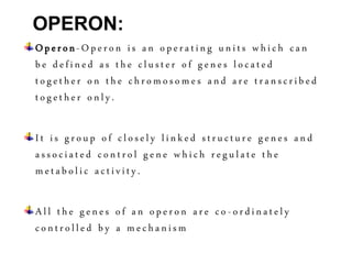 Lac operon system | PPTX