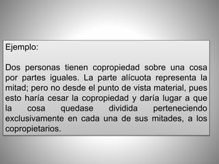 La copropiedad | PPTX