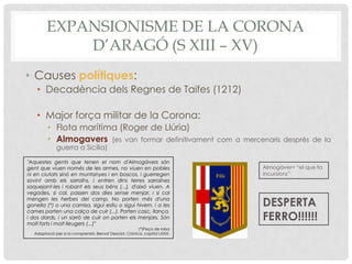 La corona d’Aragó (ss. XIII-XV) | PPT
