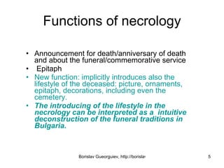 Necro-Semiotics | PPT | Funeral | Personal Celebrations & Life Events