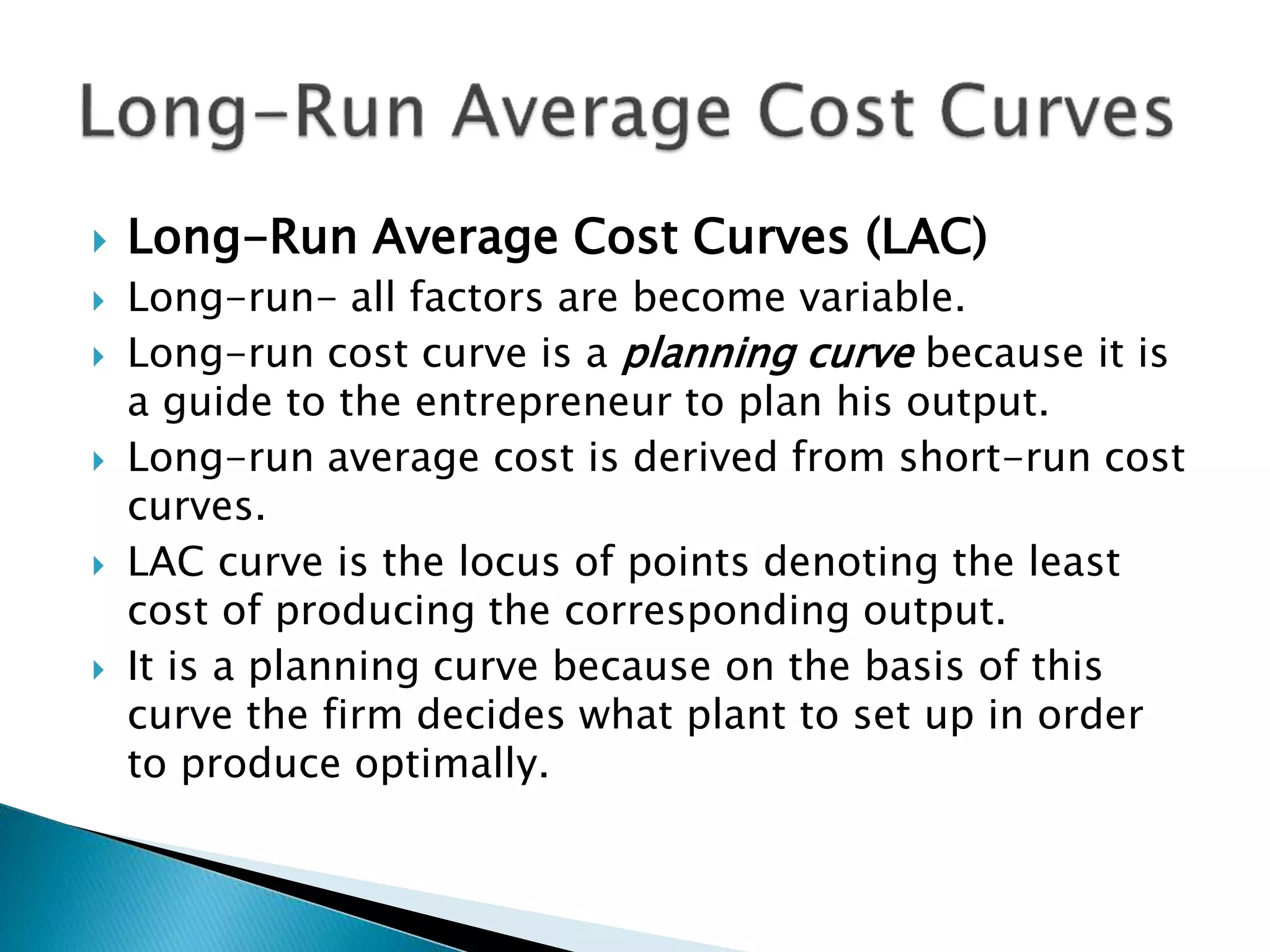 Long Run Average Cost Curve | PPTX