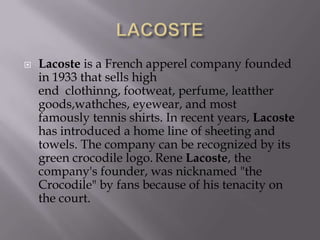 Lacoste | PPTX
